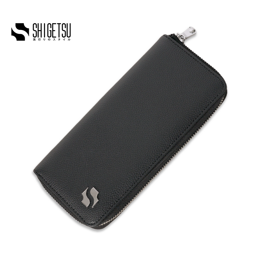 Shigetsu KUROBE Leather Long Wallet For Men