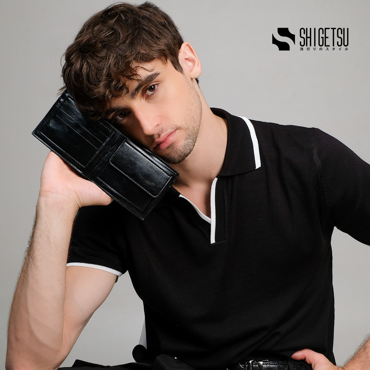 Shigetsu ANAN Leather Wallet for men